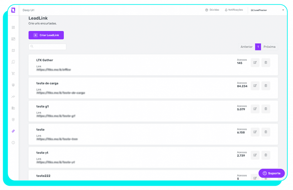 Funcionalidades-LeadLink - Lead Tracker