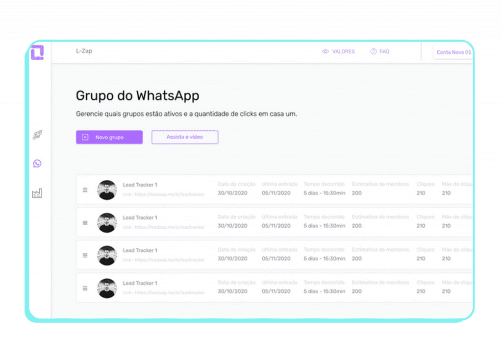Funcionalidades-LZAP - Lead Tracker